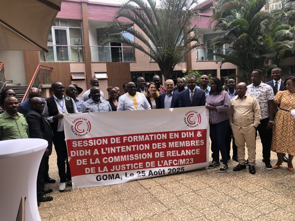 Les membres de la commission de relance de la justice de l’AFC/M23 en ...